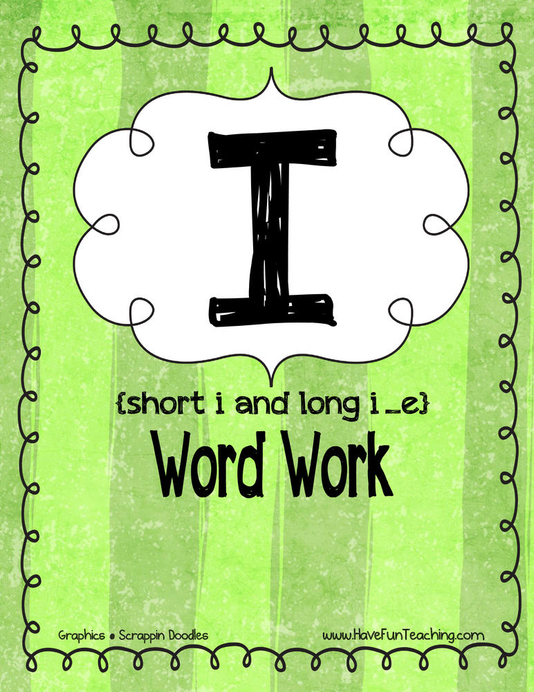 Short and Long Vowel I Activity by Teach Simple
