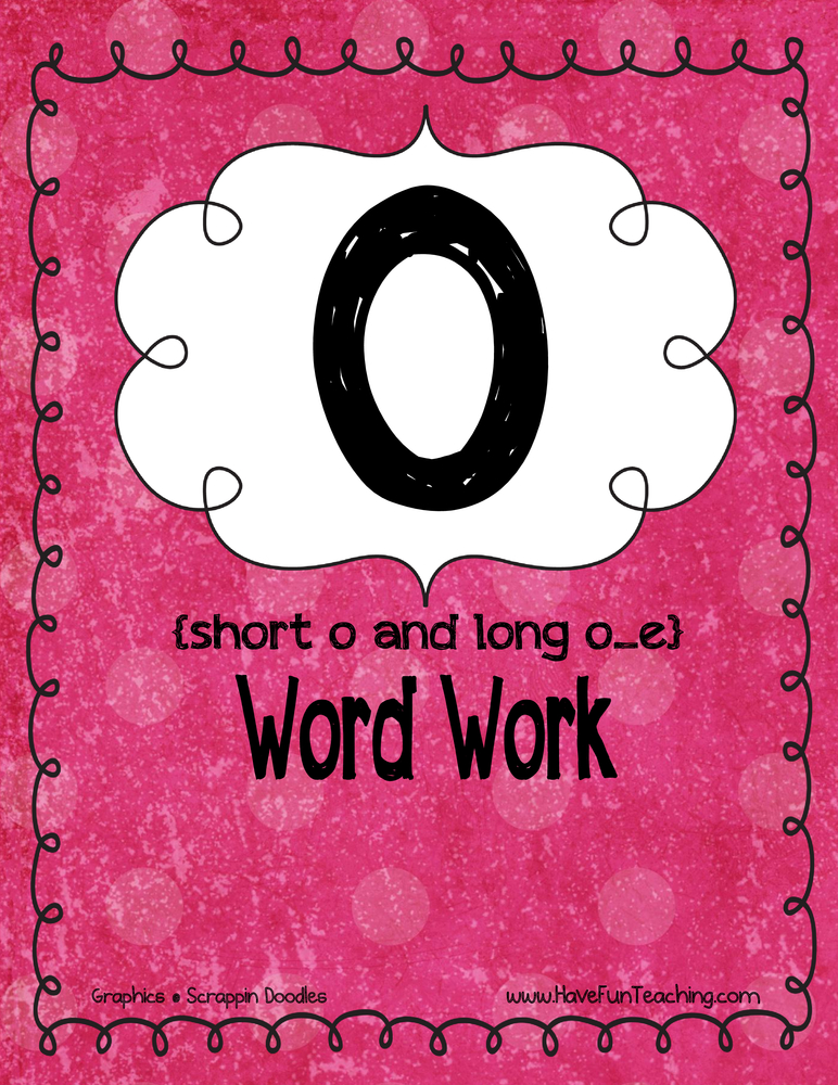 Short and Long Vowel O Activity by Teach Simple