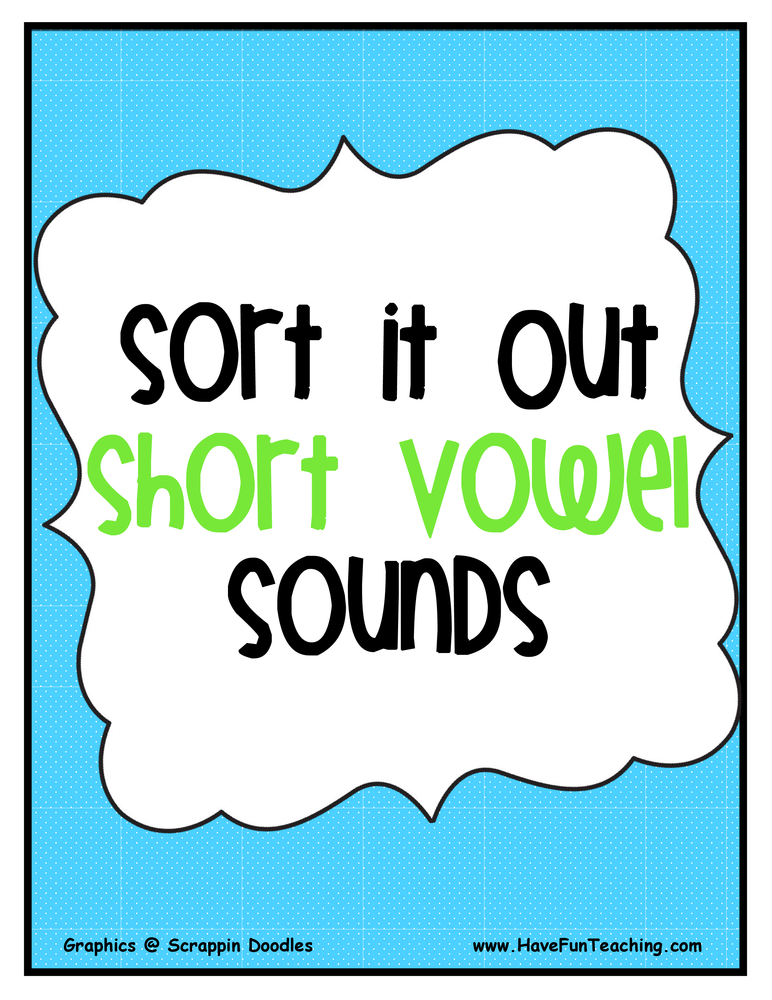 Short Vowel Sounds Activity by Teach Simple