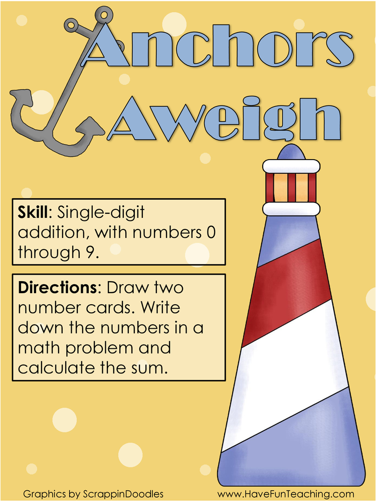 Single Digit Addition Activity by Teach Simple