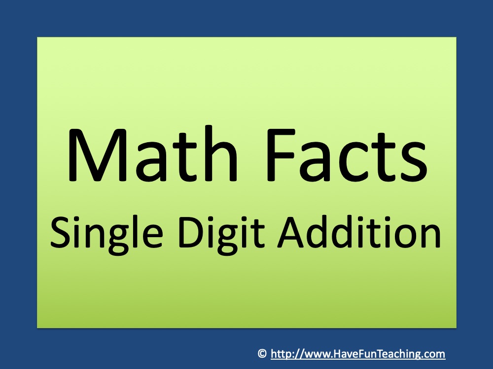 Single Digit Addition Smartboard Activity by Teach Simple