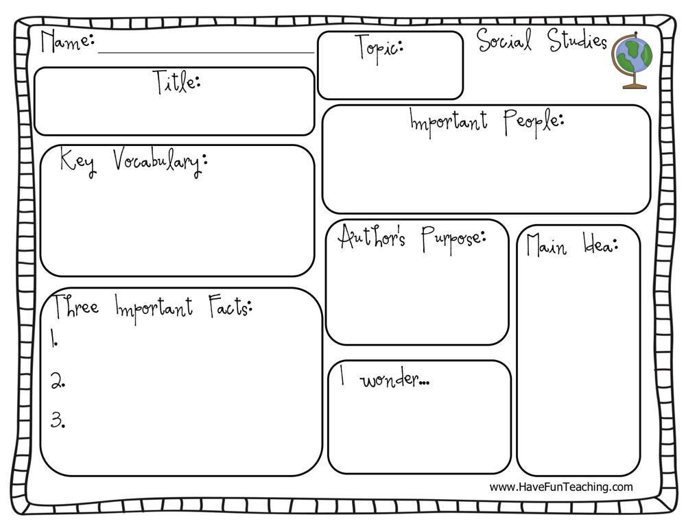 Social Studies Graphic Organizer Worksheet By Teach Simple Social Studies Graphic Organizer Worksheet By Teach Simple