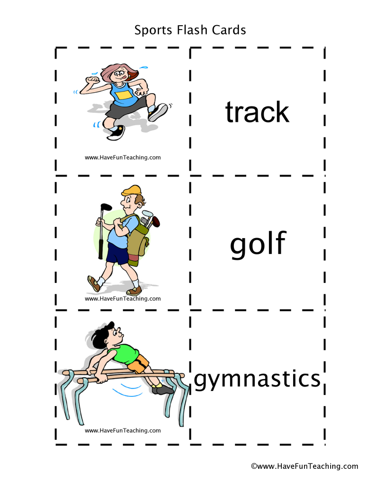 Sports Flash Cards by Teach Simple