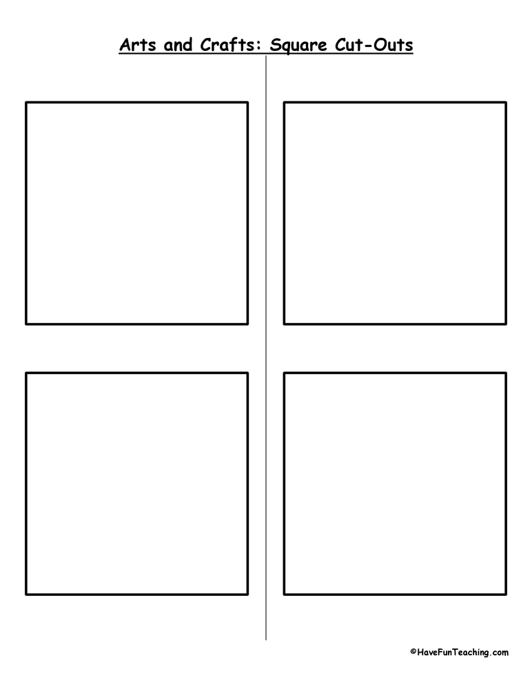 Square Cut Outs by Teach Simple