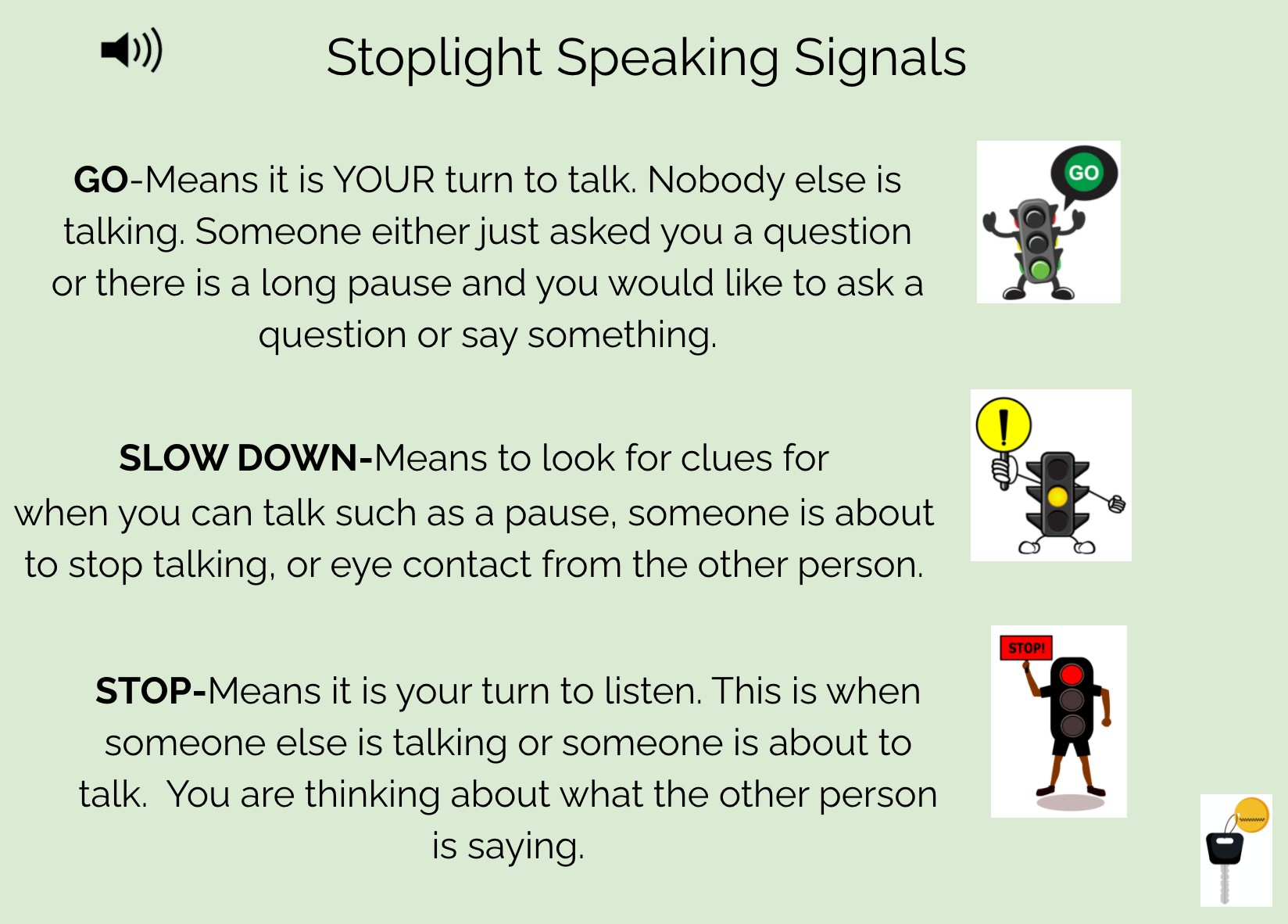 Stoplight Speaking Signals SEL Boom Cards With Audio by Teach Simple