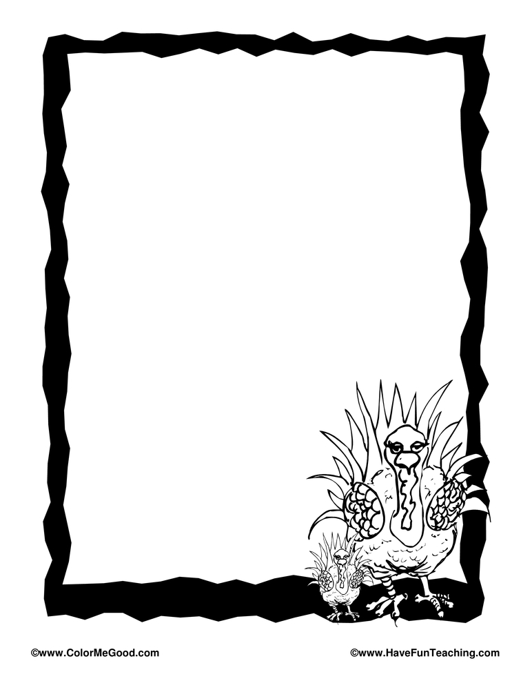 Thanksgiving Turkey Writing Paper by Teach Simple