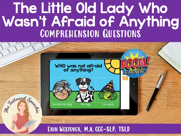 The Little Old Lady Who Wasn't Afraid of Anything WH- Questions - BOOM ...