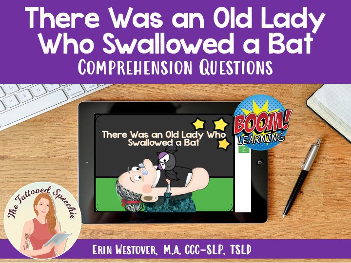 There Was an Old Lady Who Swallowed a Bat Book Companion - BOOM Cards ...