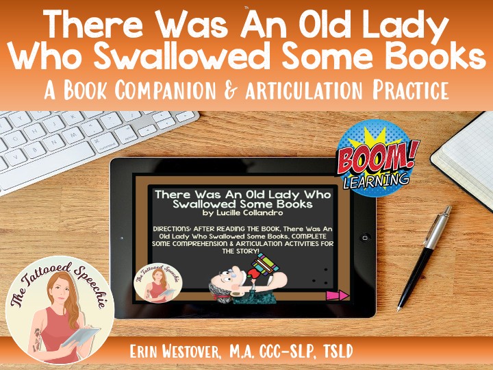 There Was An Old Lady Who Swallowed Some Books Book Companion & Artic ...