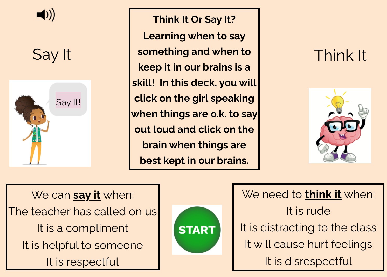 Think it or Say it? Boom Cards With Audio by Teach Simple