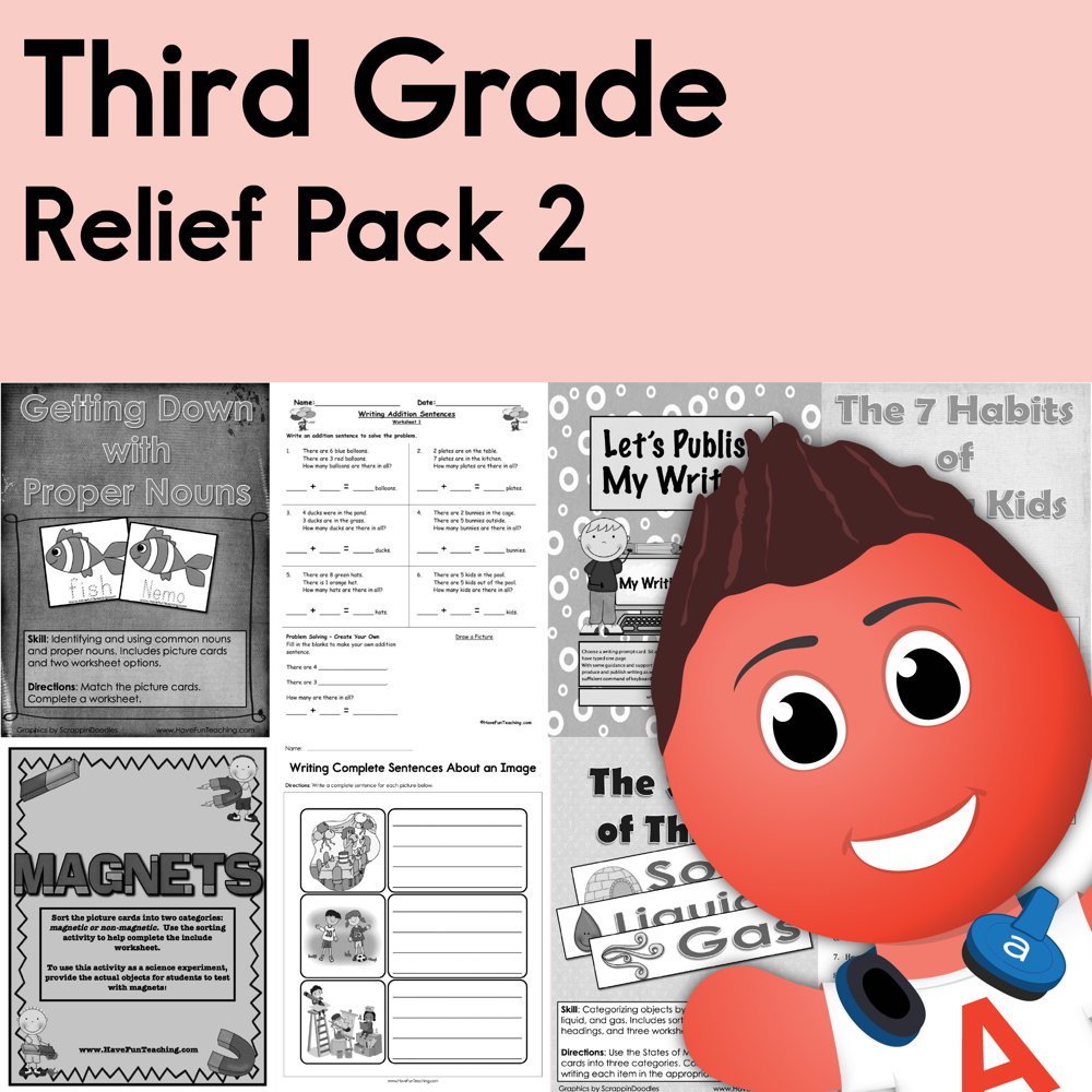 Third Grade Coronavirus Relief Pack 2 by Teach Simple