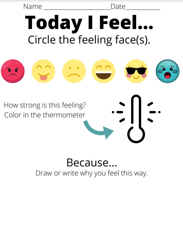 Today I Feel...Check-In Sheet by Teach Simple