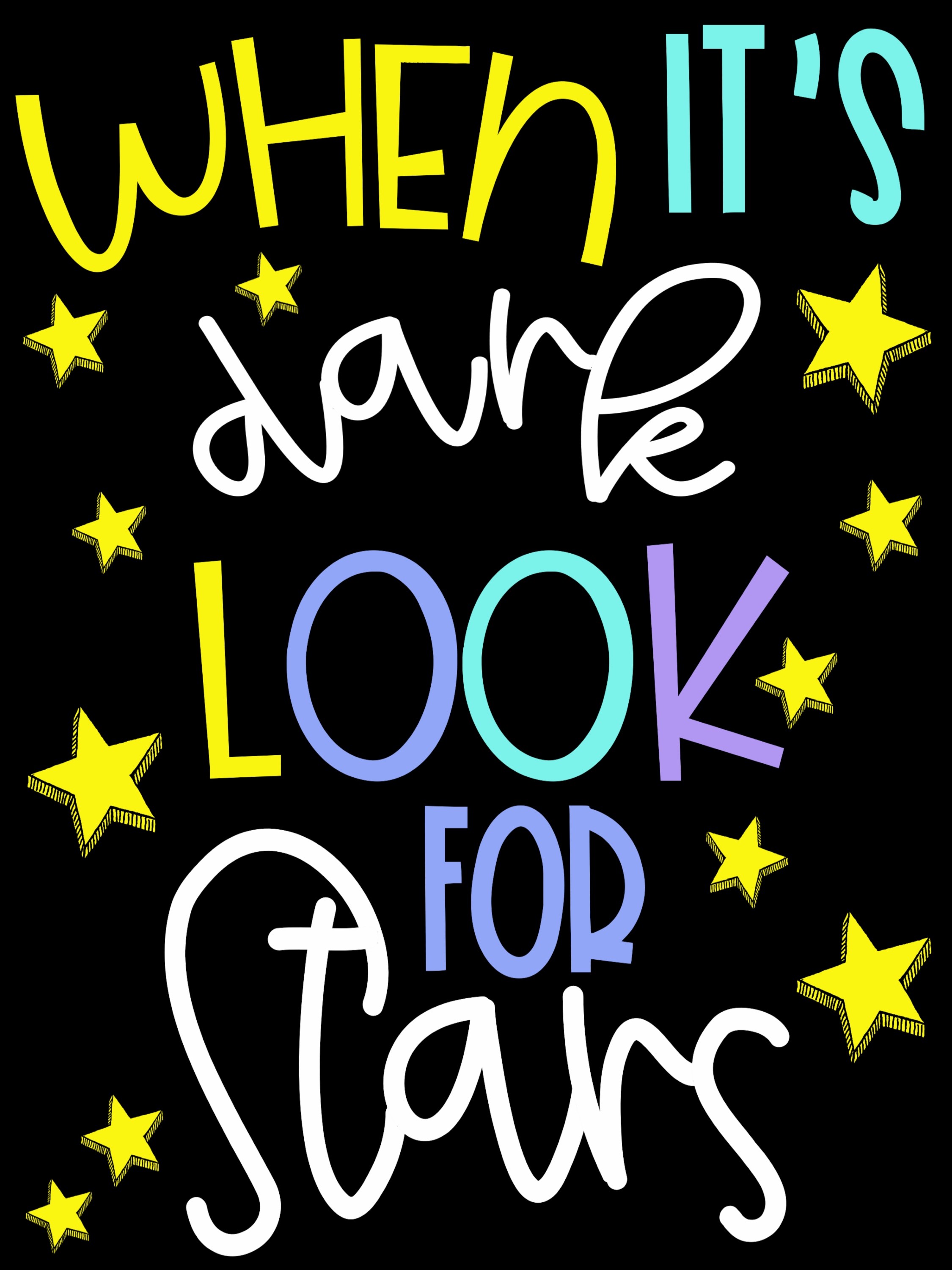 Growth Mindset Bulletin Board Kit (Stars, PDF)