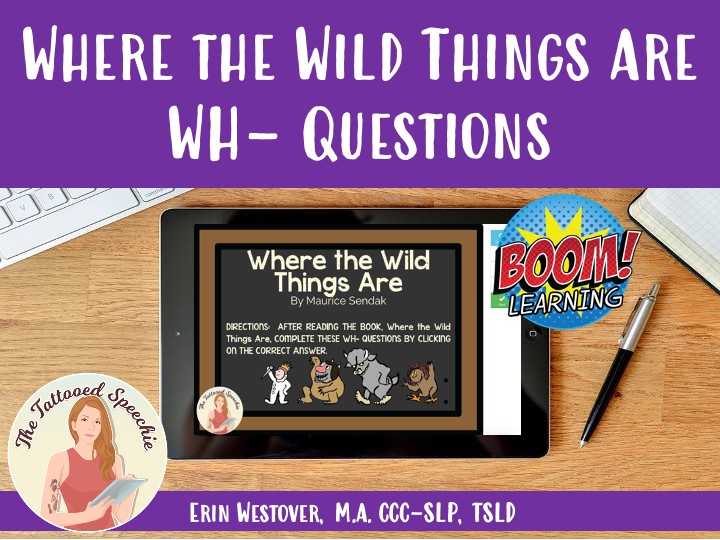 Where The Wild Things Are Book Companion - BOOM Cards by Teach Simple