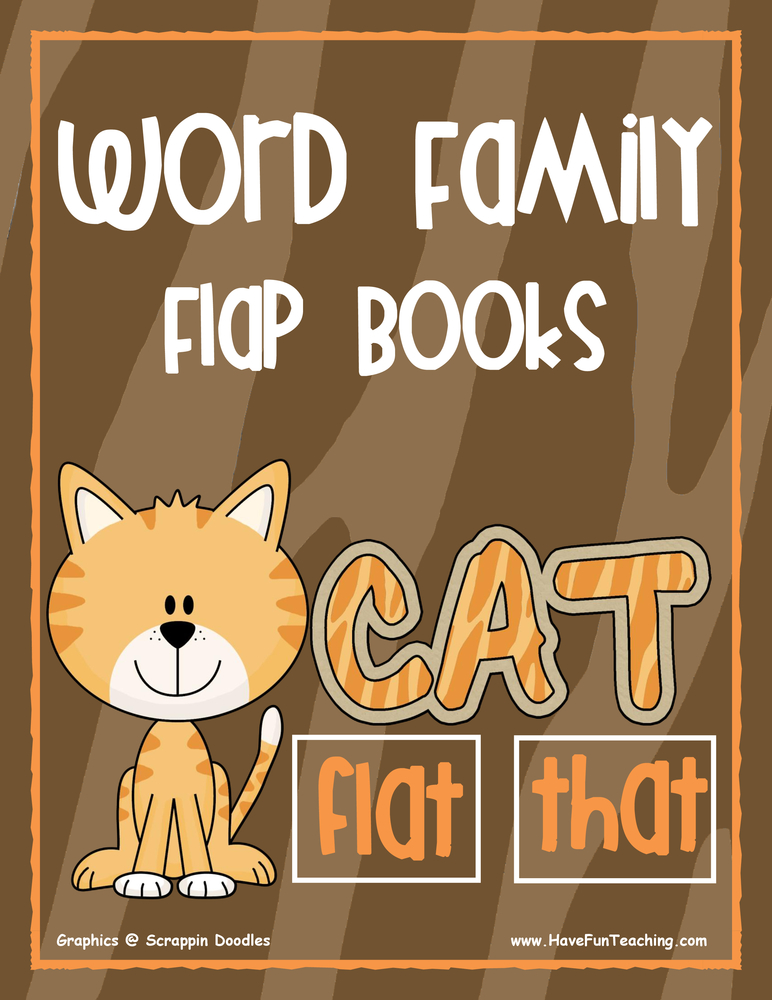 Word Family Flap Books Activity by Teach Simple