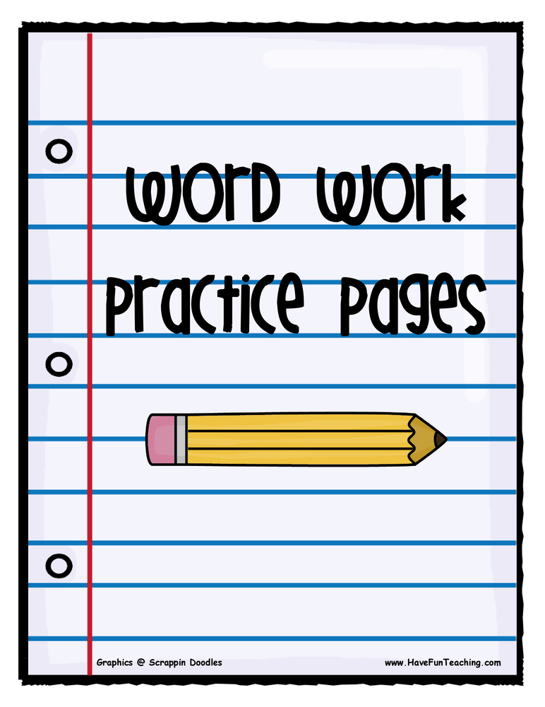 Word Work Activity by Teach Simple